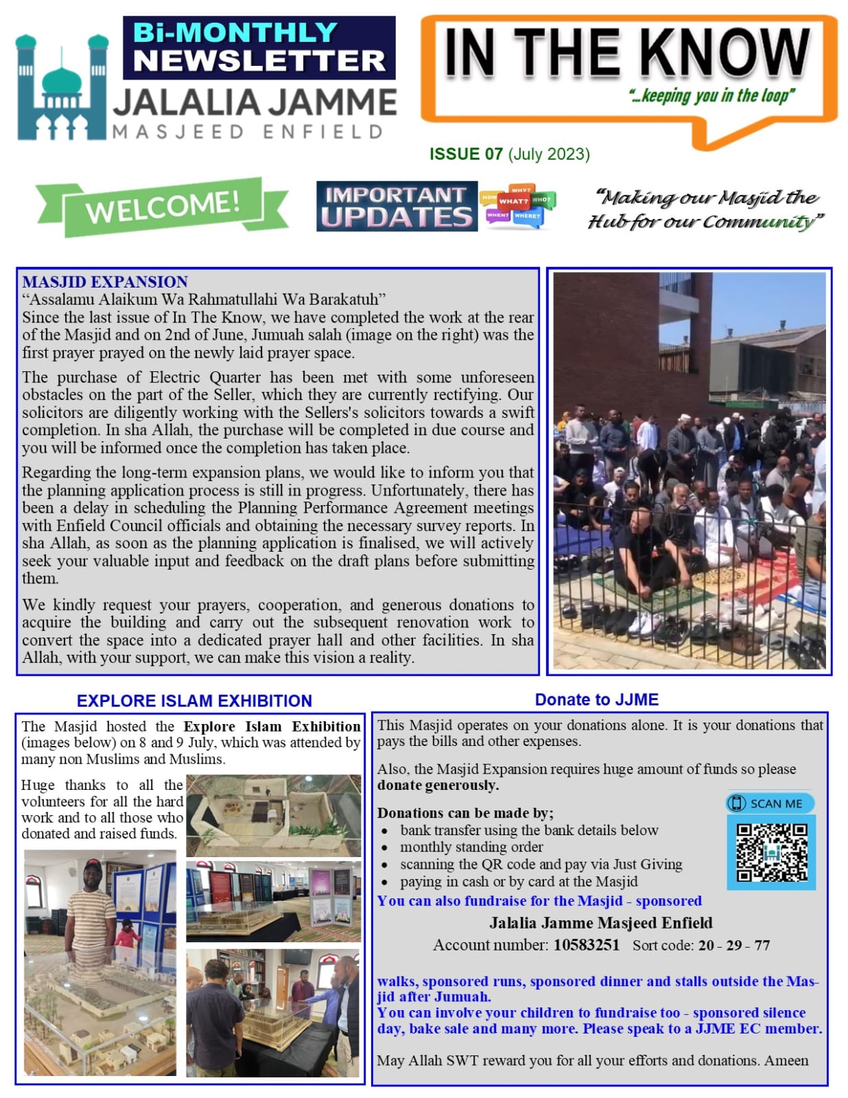 In The Know newsletter – Jalalia Jamme Masjeed